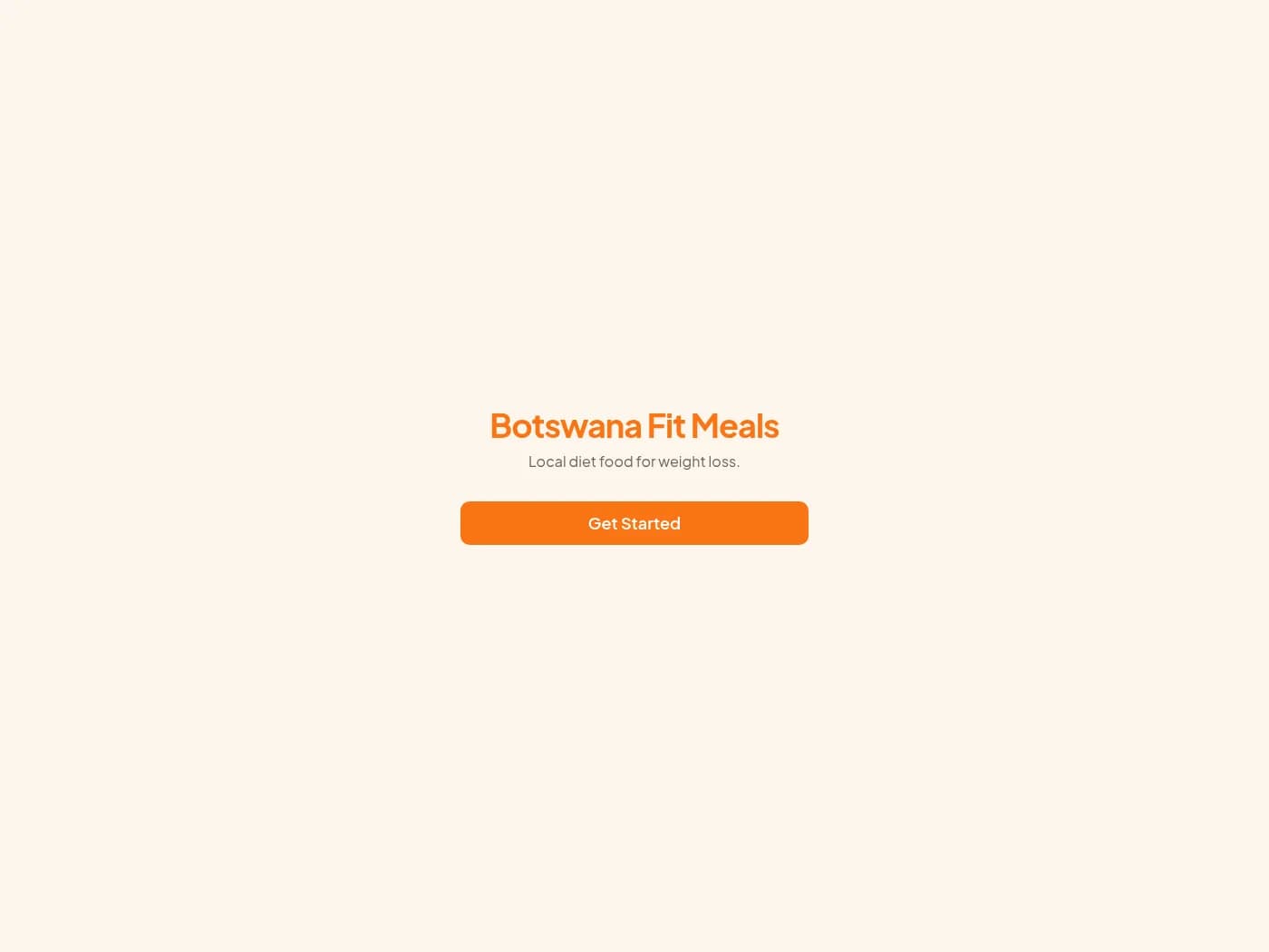 Botswana Fit Meals