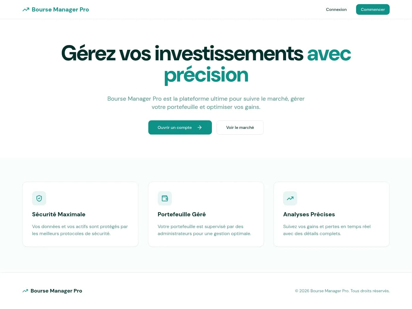 Bourse Manager Pro