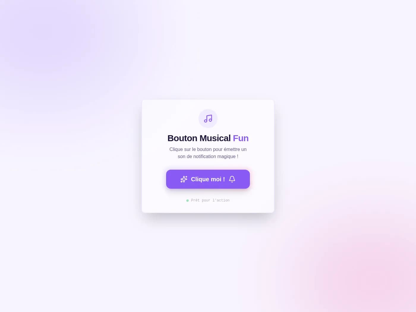 Bouton Musical Fun