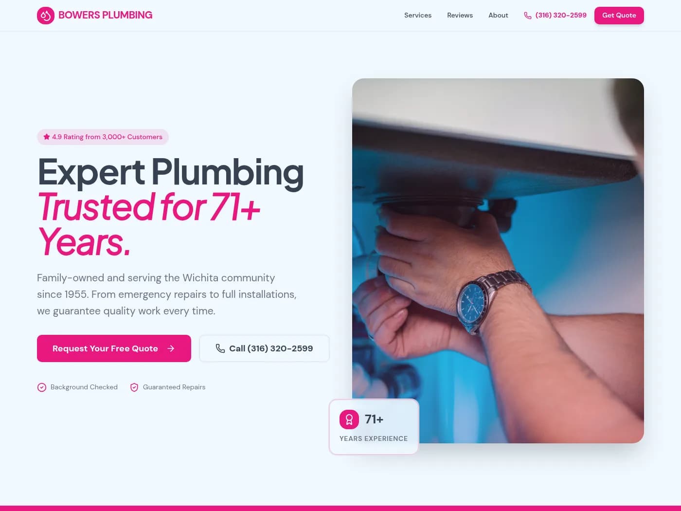 Bowers Plumbing Website