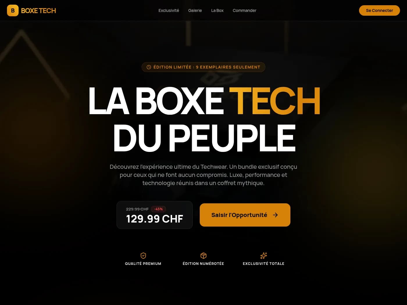Boxe Tech Edition Limitée