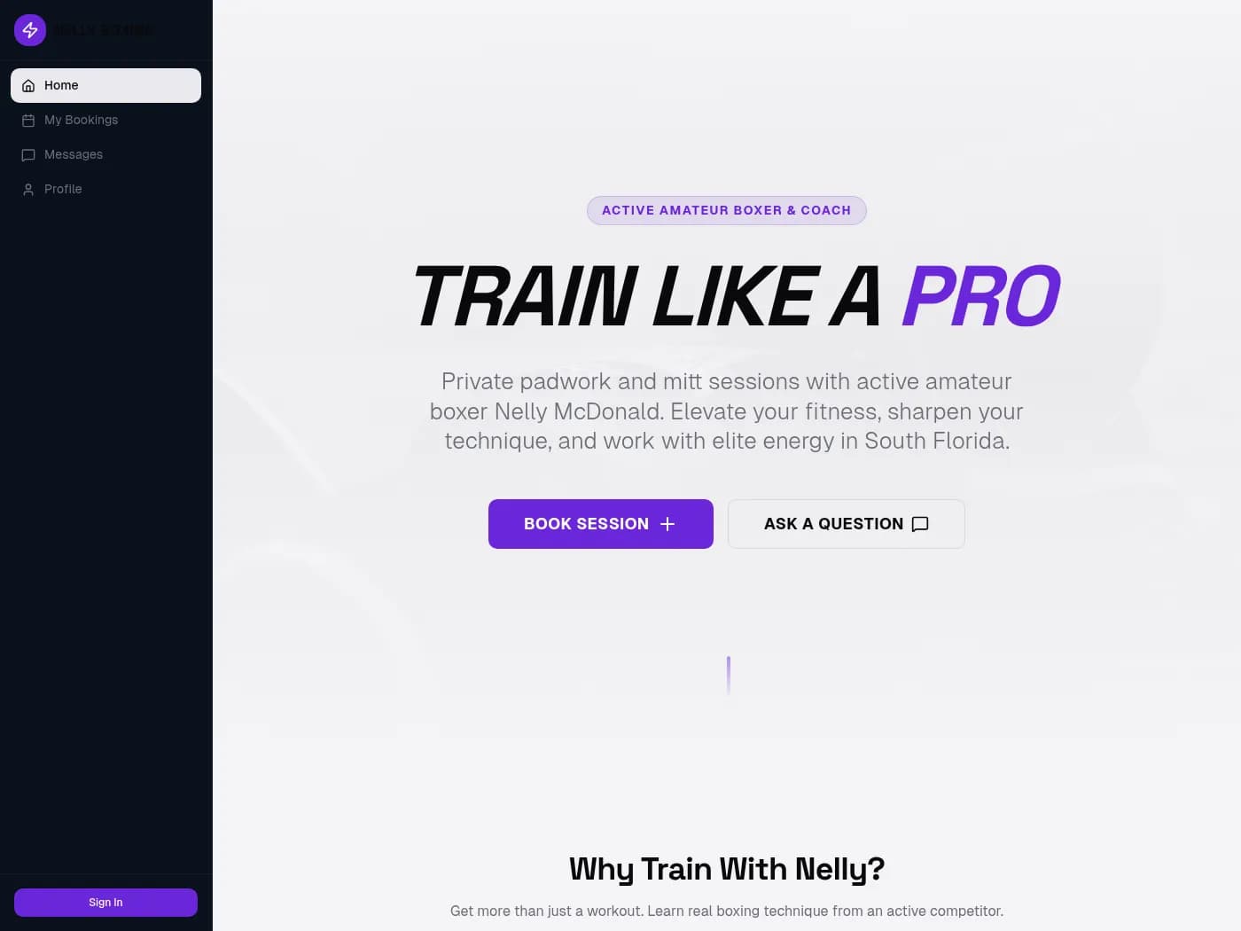 Boxing Coach Booking App