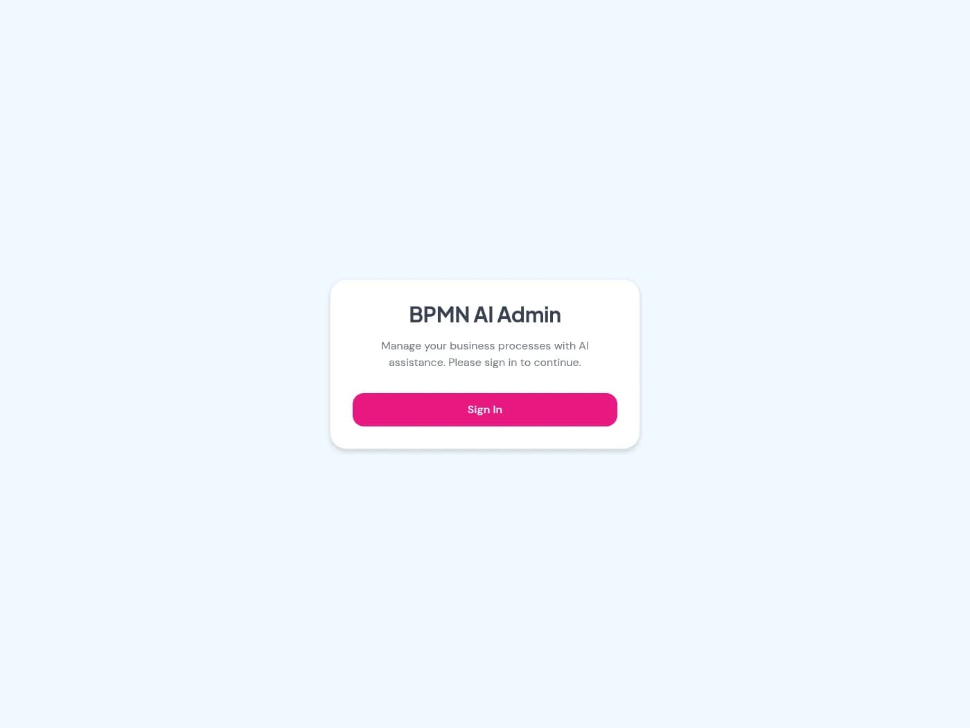 BPMN AI Admin Panel