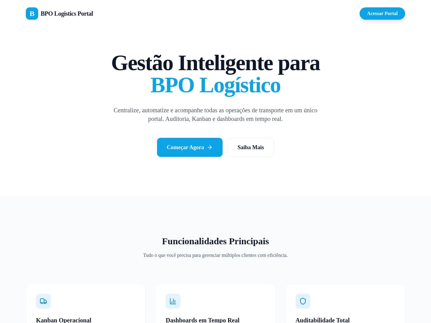 BPO Logistics Portal