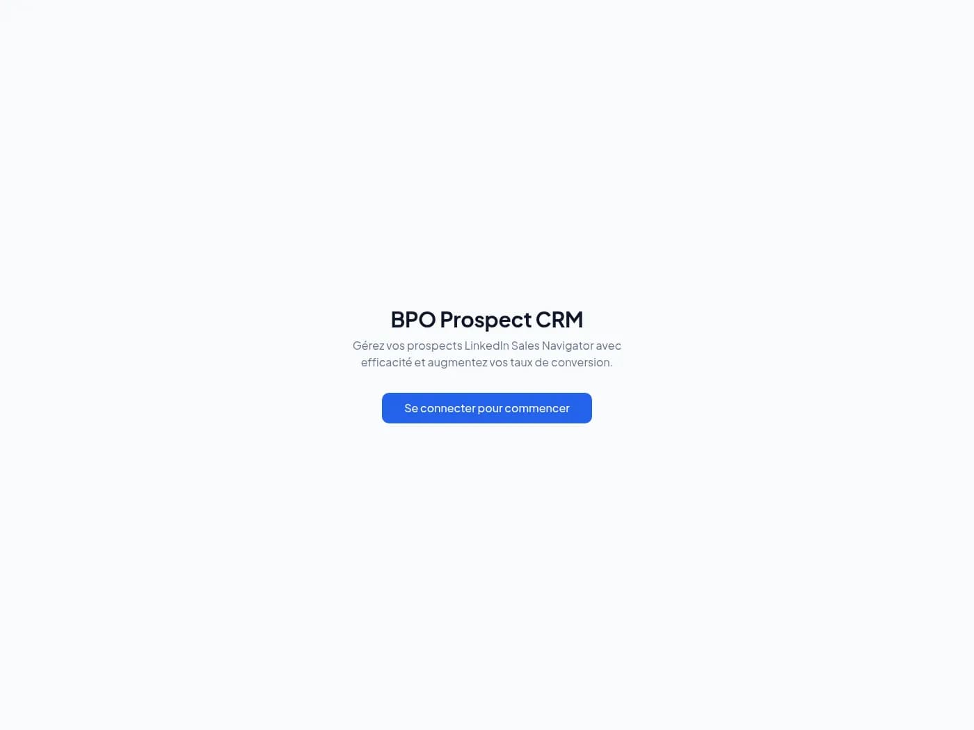 BPO Prospect CRM