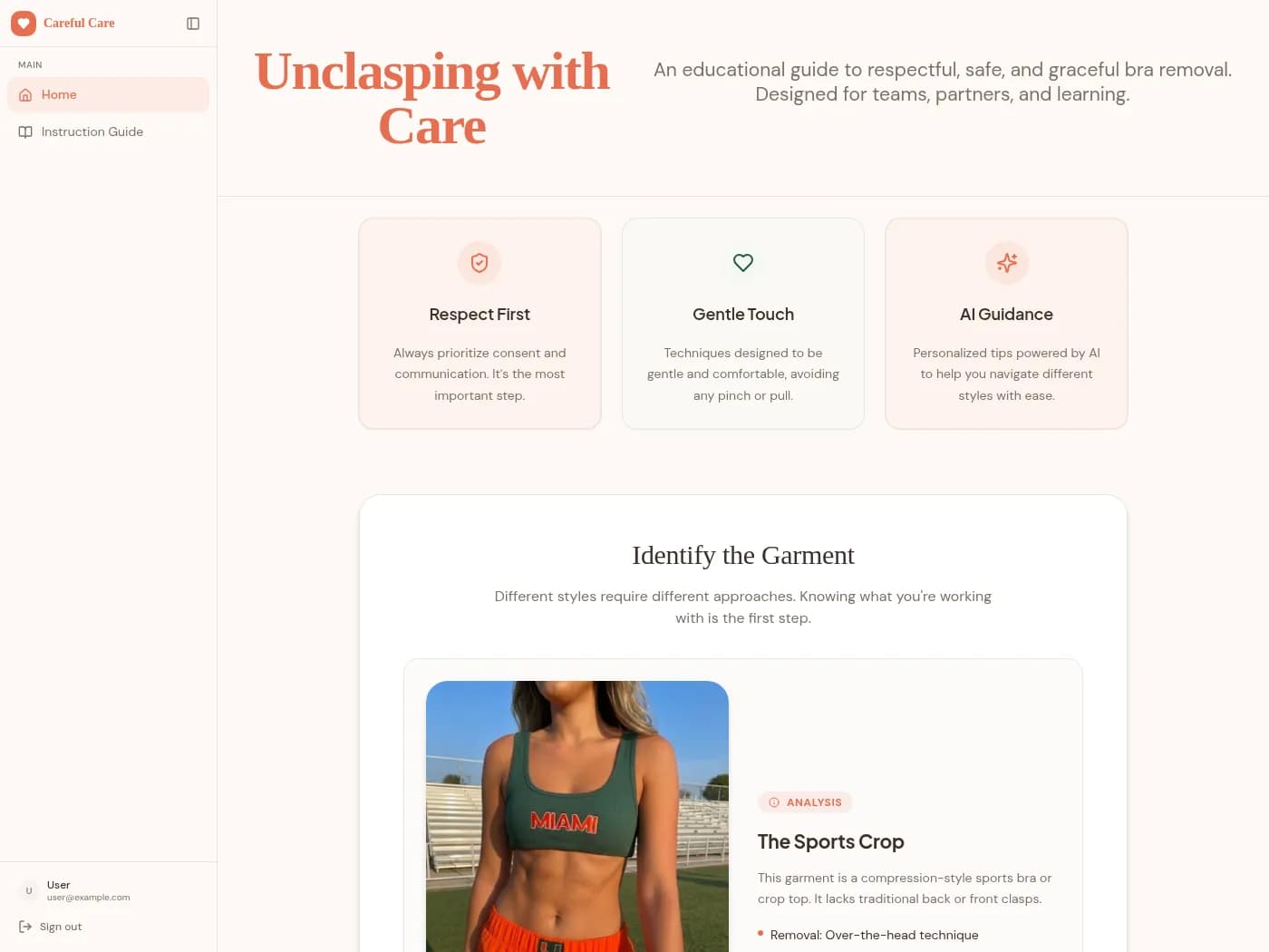 Bra Removal Demo Tool