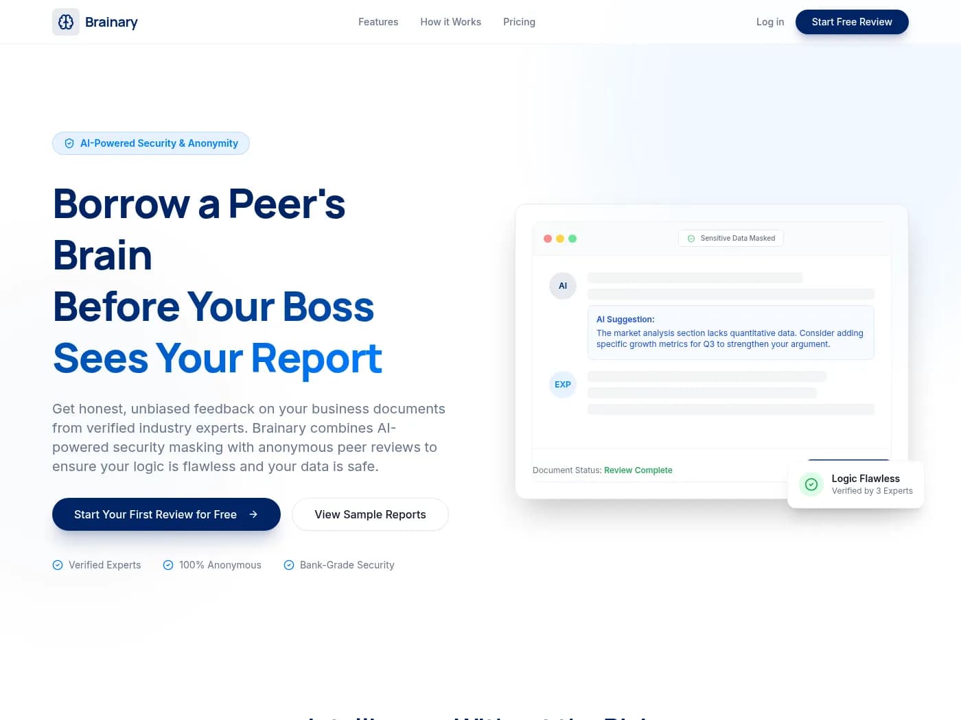 Brainary Landing Page