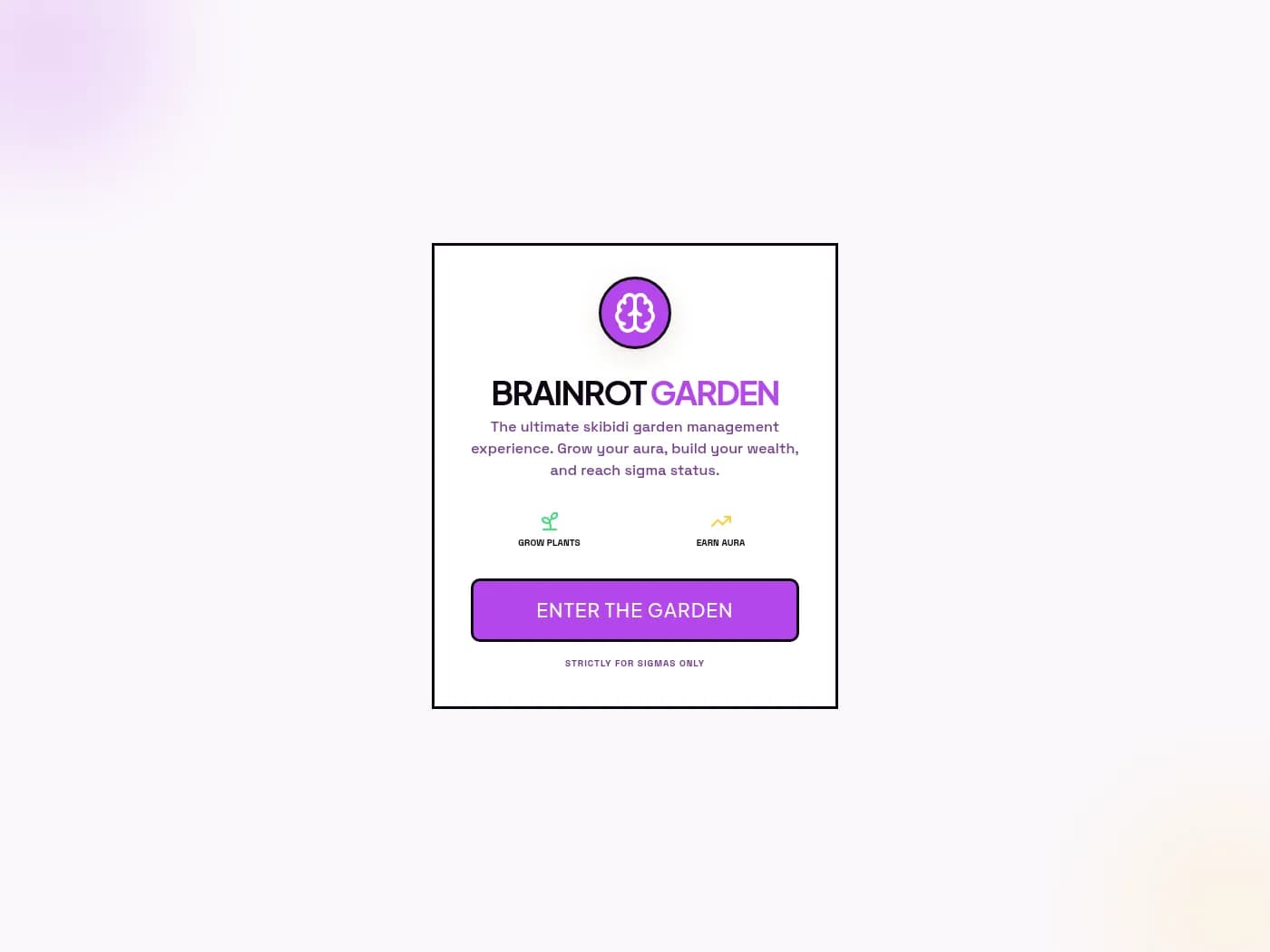 Brainrot Garden Game