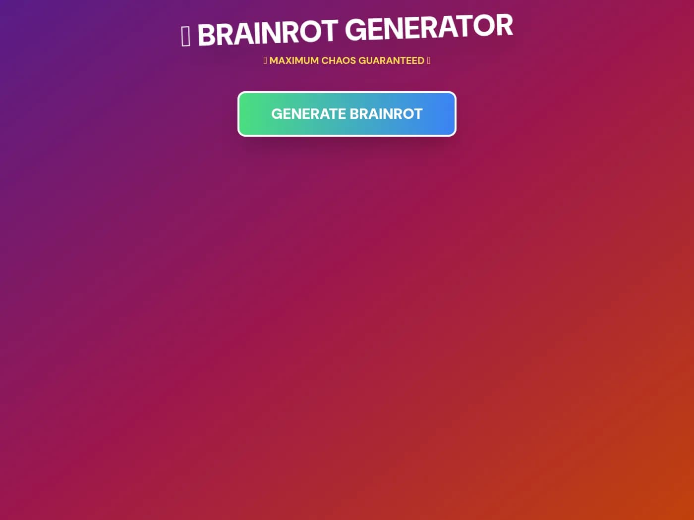 Brainrot Generator
