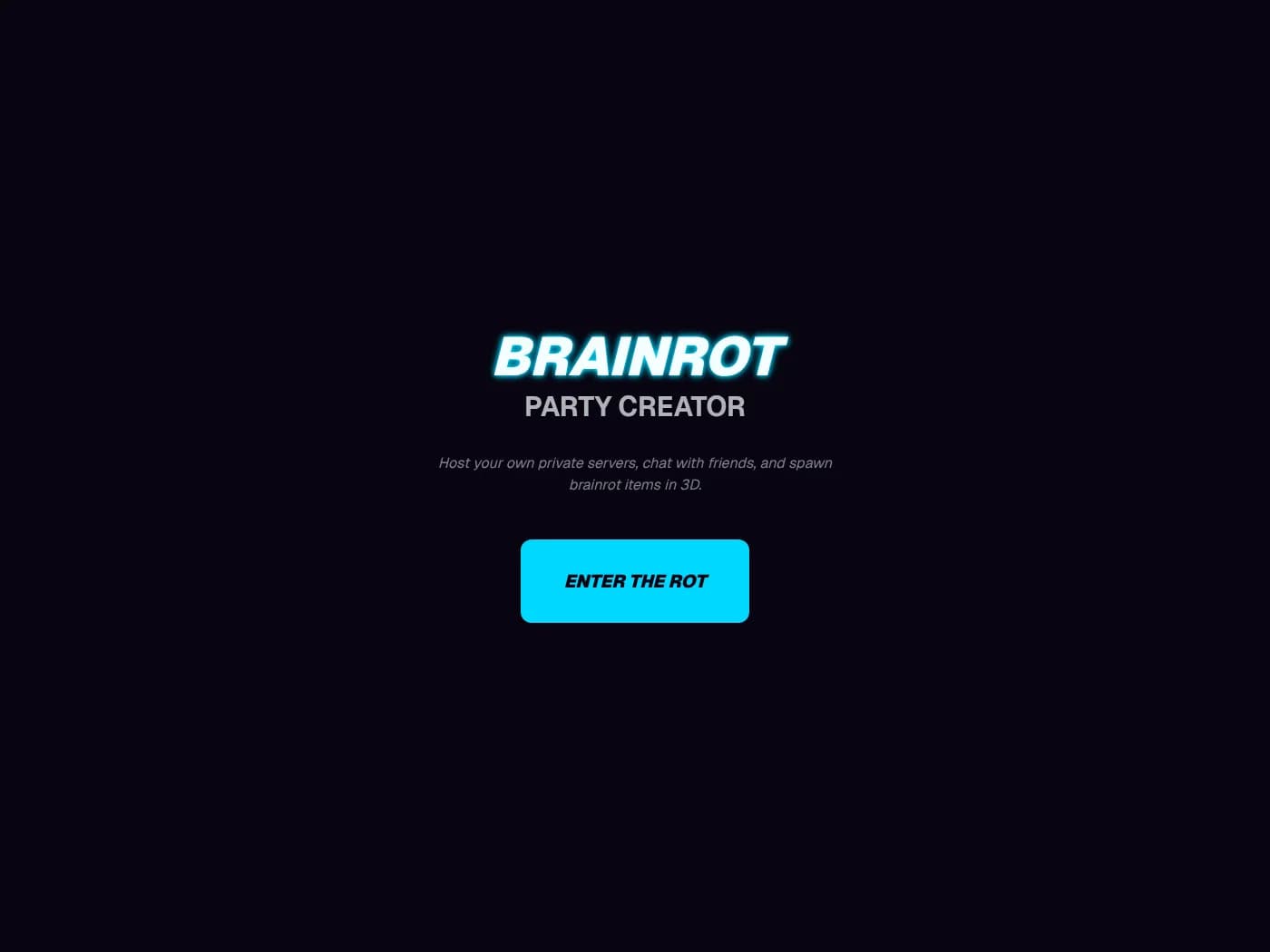 Brainrot Party Creator
