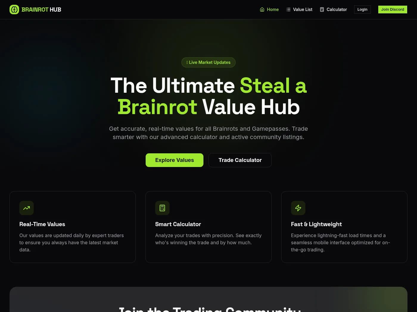 Brainrot Values Hub