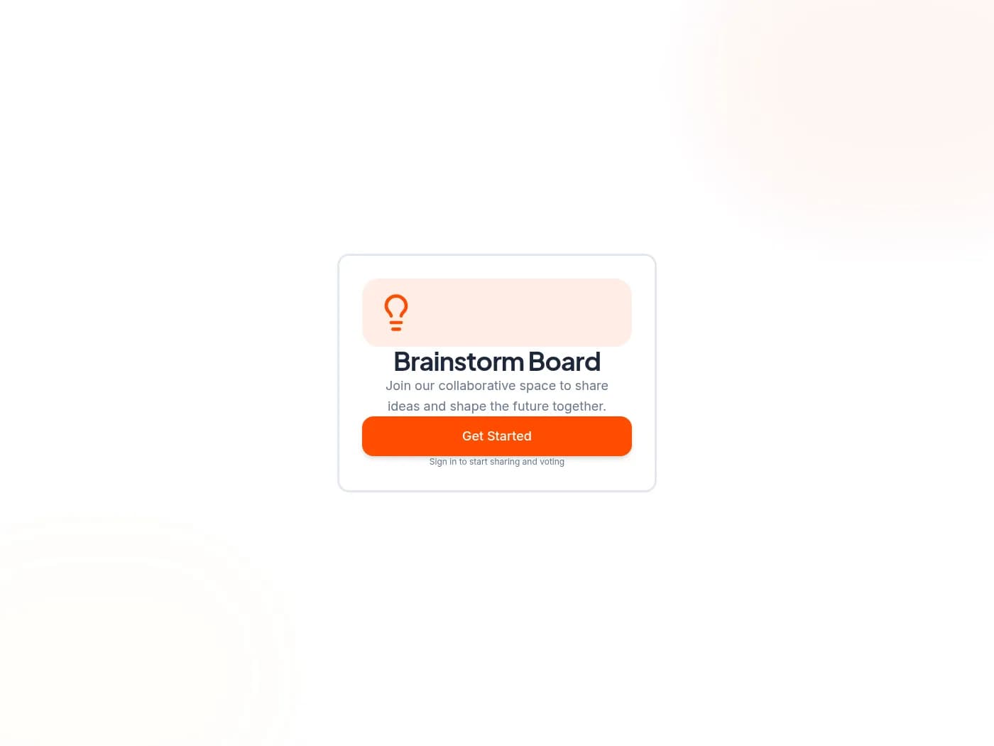 Brainstorming Board