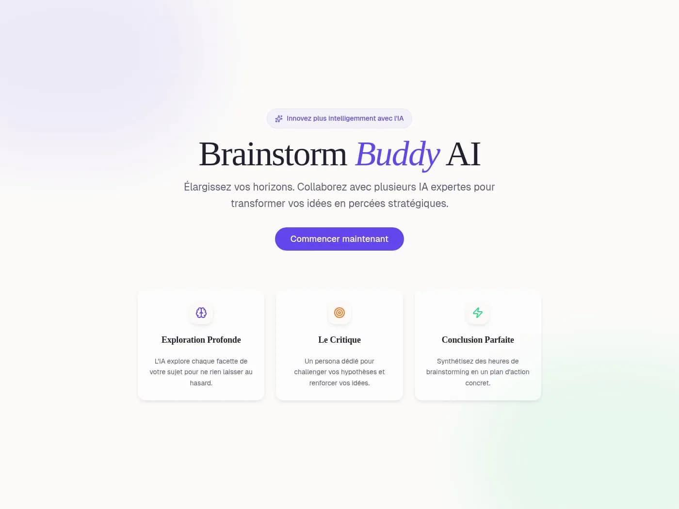 Brainstorm Buddy AI