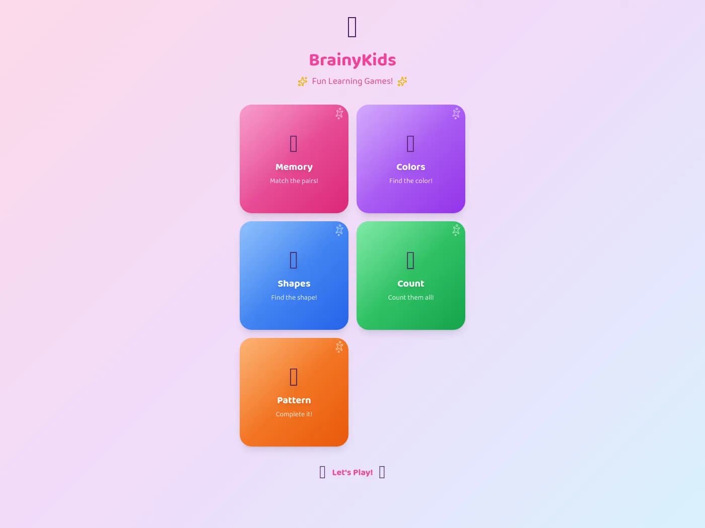 BrainyKids Game