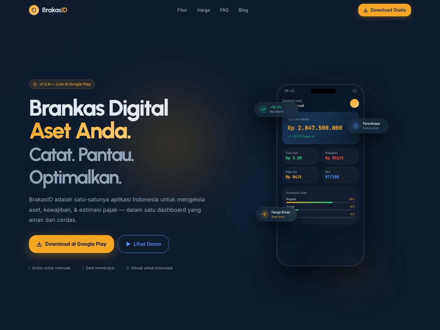 BrakasID Landing Page