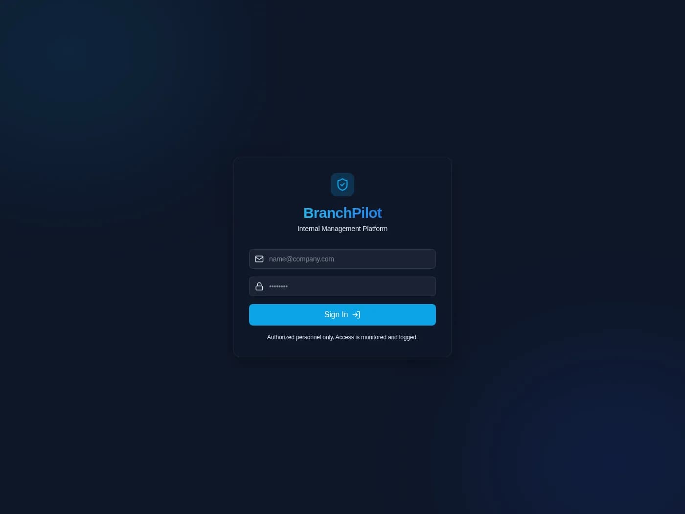 BranchPilot Dashboard