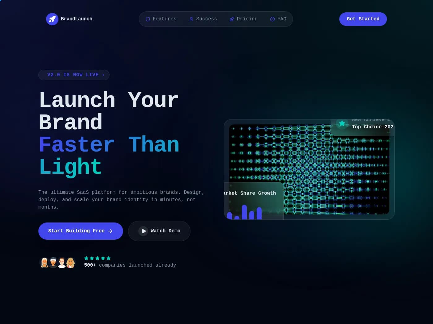 Brand Launch Page