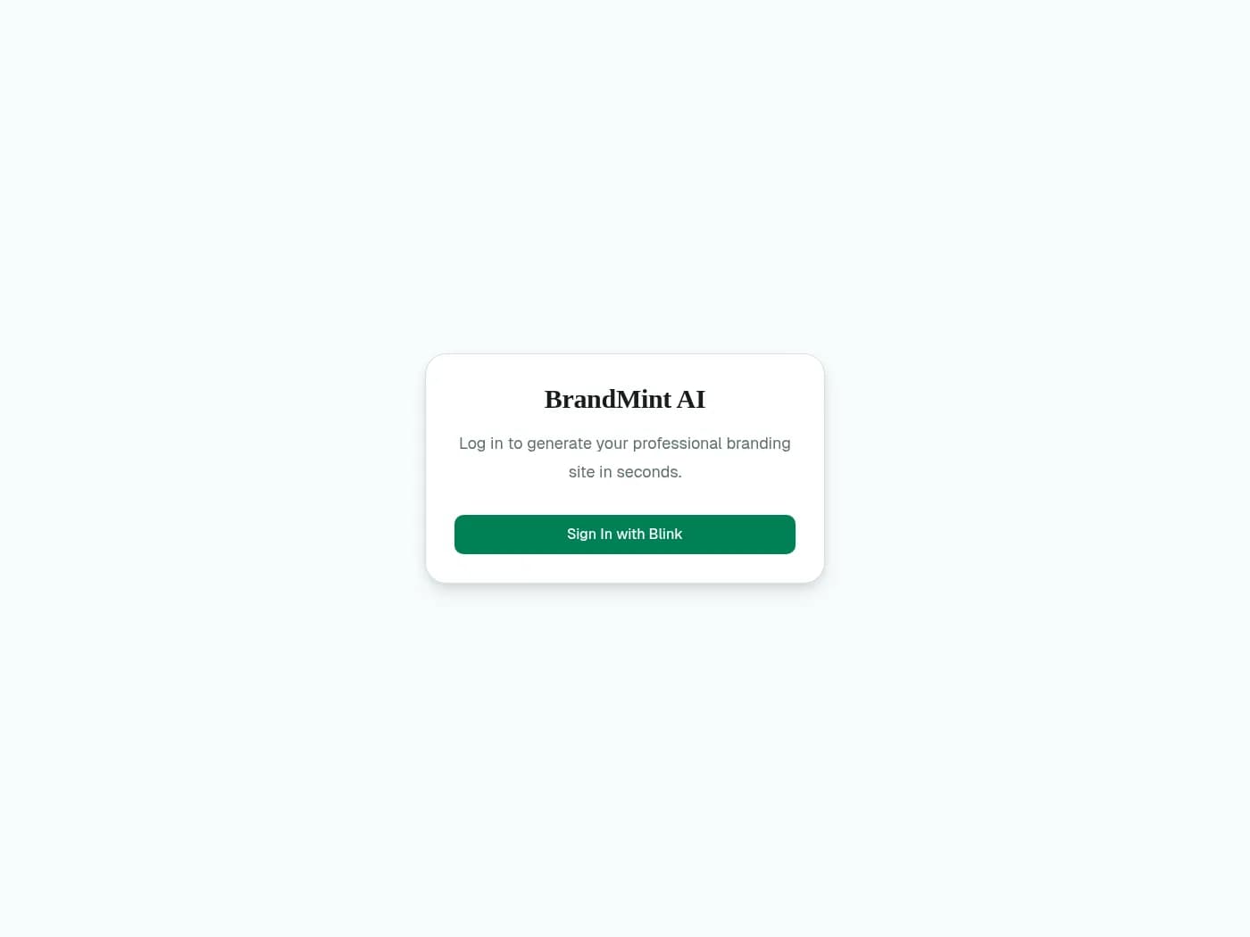 BrandMint AI Generator