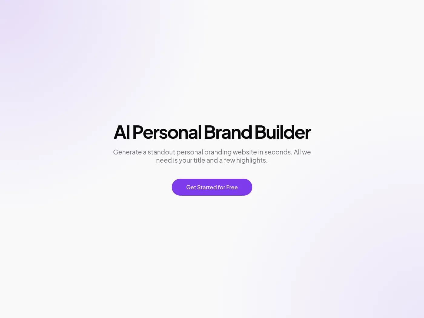 AI Personal Brand Builder