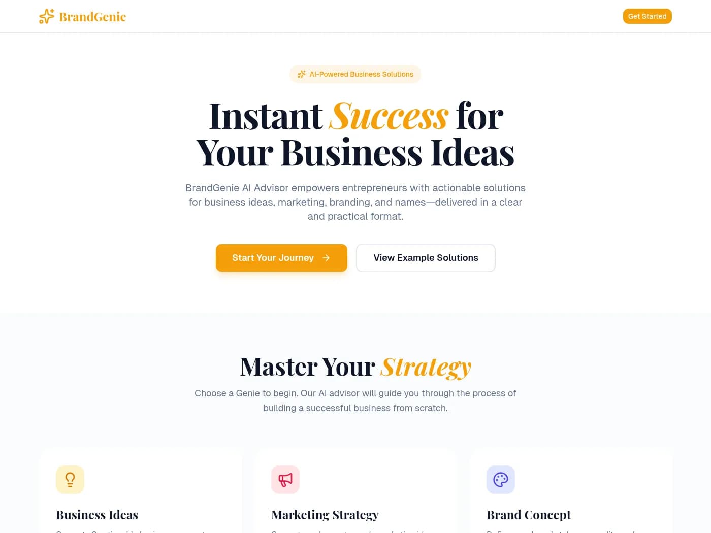 BrandGenie AI Advisor