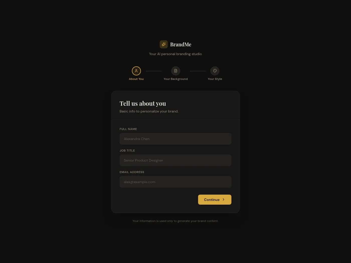 BrandMe Generator