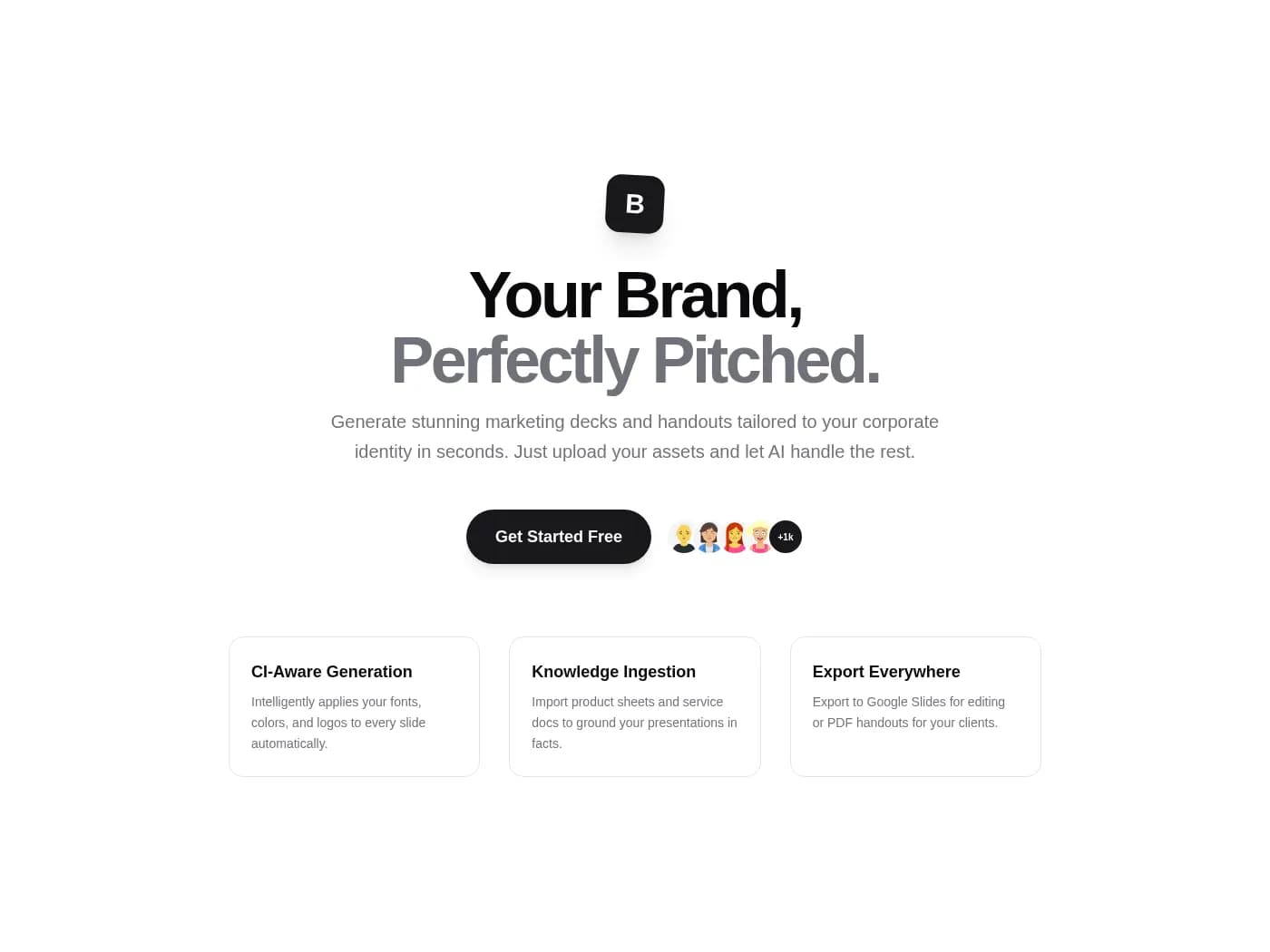 BrandPitch Generator