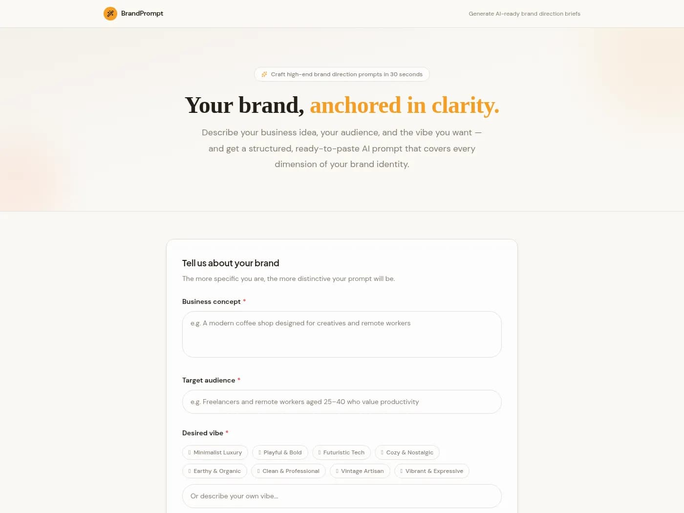 BrandPrompt Generator