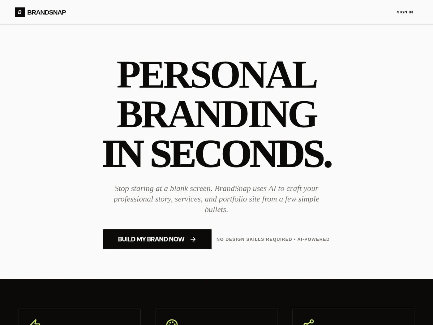 BrandSnap Site Maker