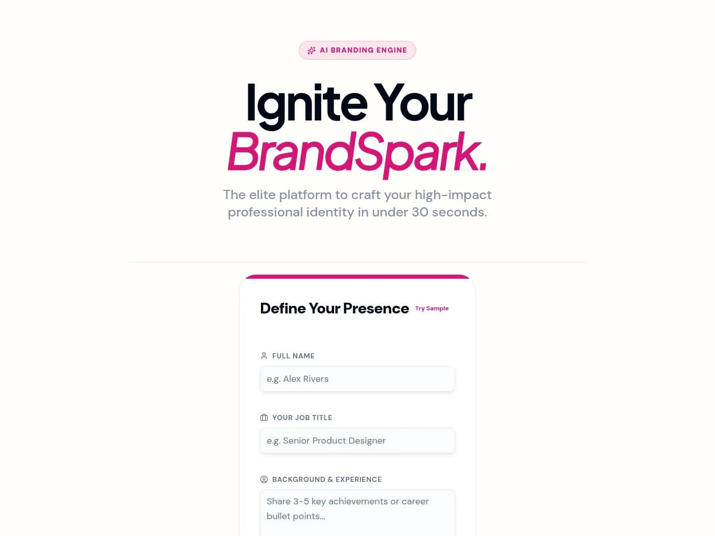 BrandSpark Generator
