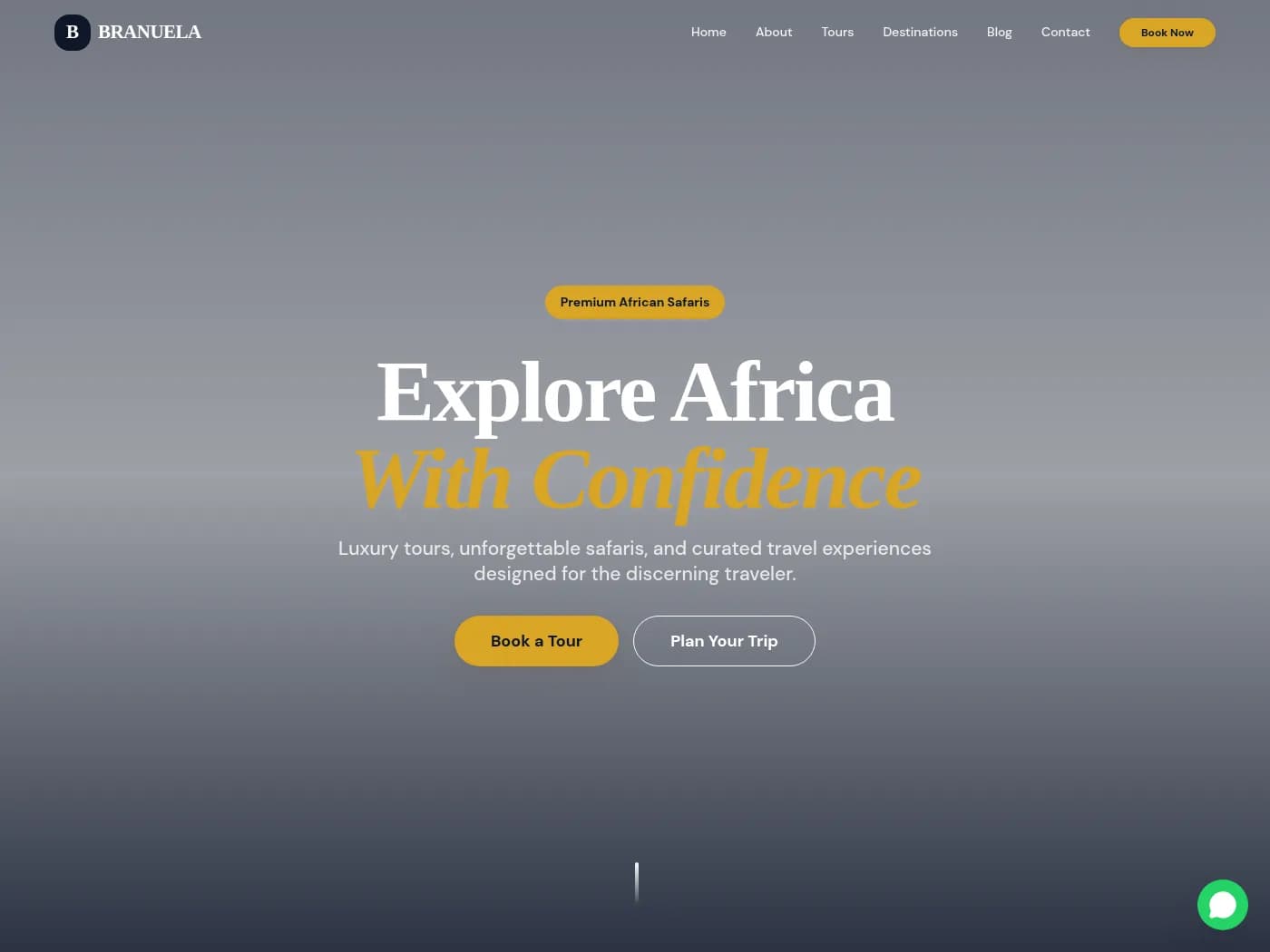 Branuela Tours Website