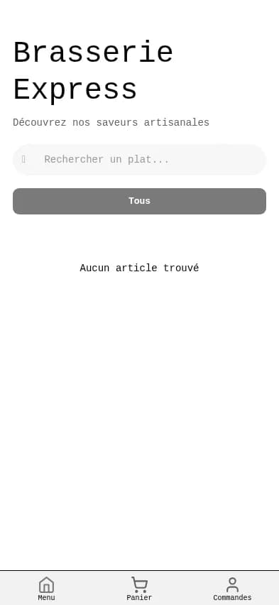 Brasserie Express App
