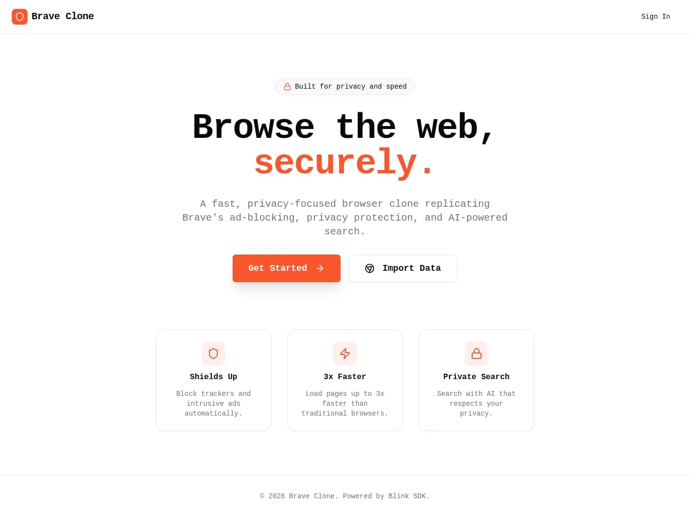 Brave Browser Clone