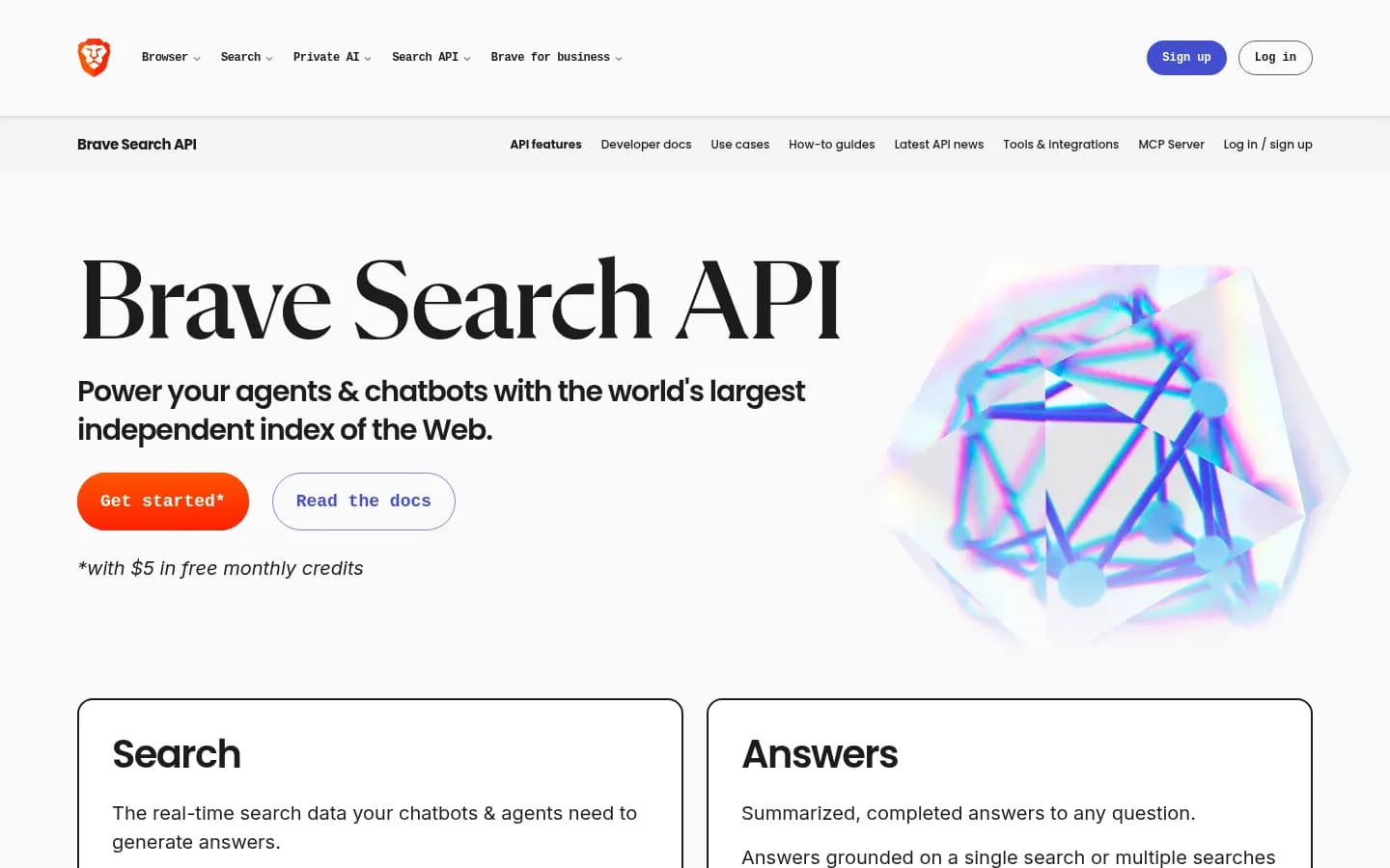 Brave Search API — real-time web search for Cursor agents
