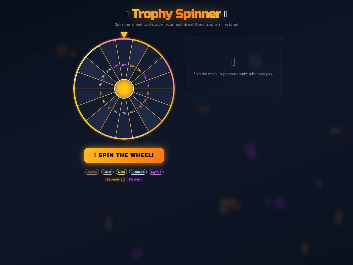Brawl Stars Trophy Spinner