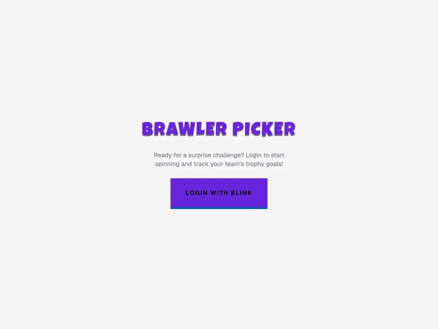Brawler Trophy Picker