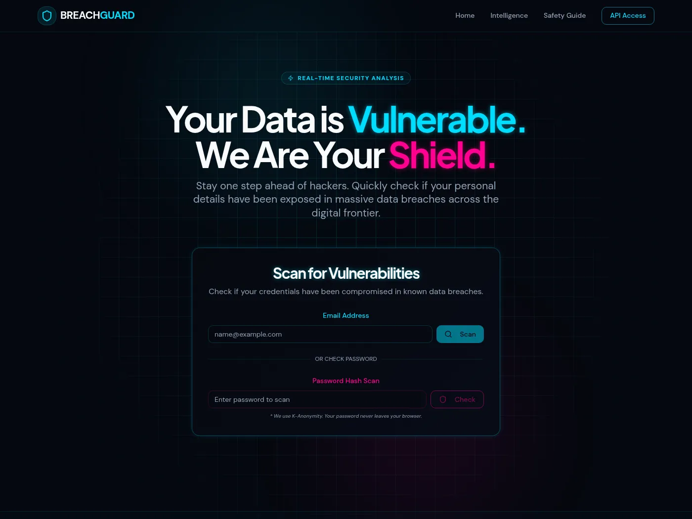 BreachGuard Website