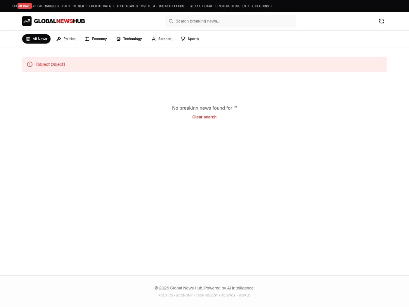 Global Breaking News Hub
