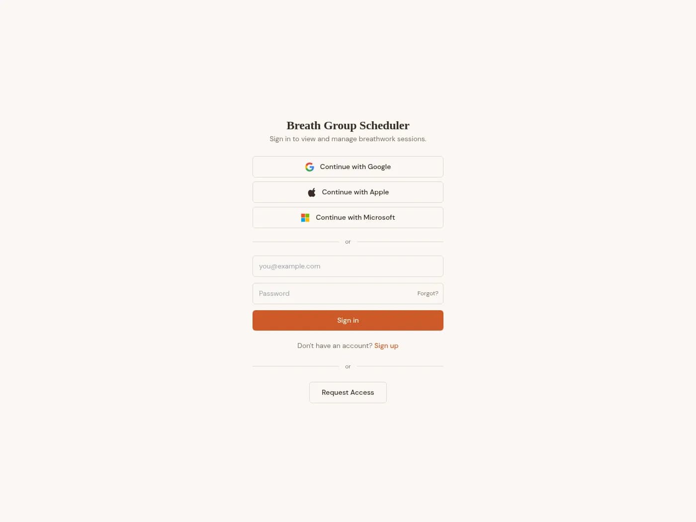 Breath Group Scheduler
