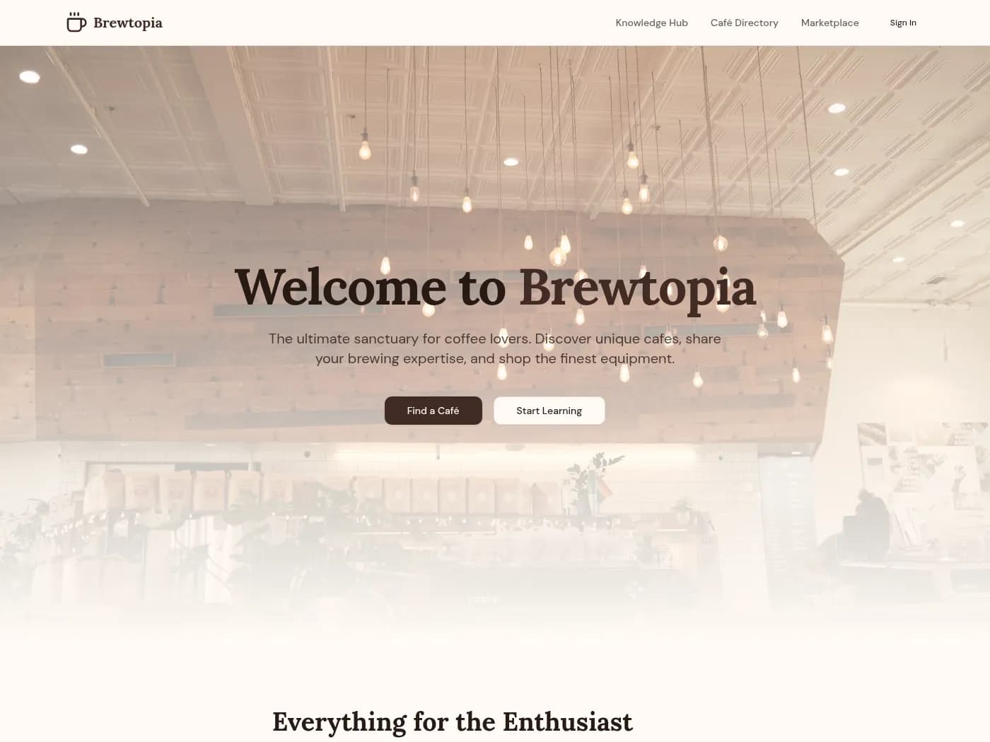 Brewtopia Community Hub