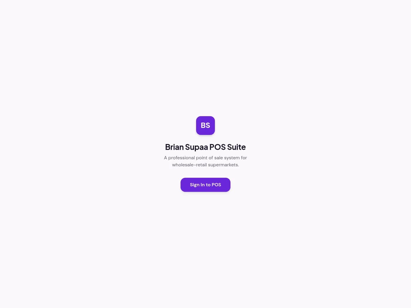 Brian Supaa POS Suite