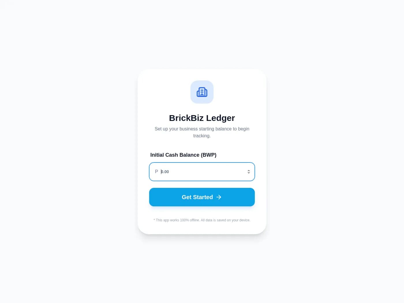 BrickBiz Ledger