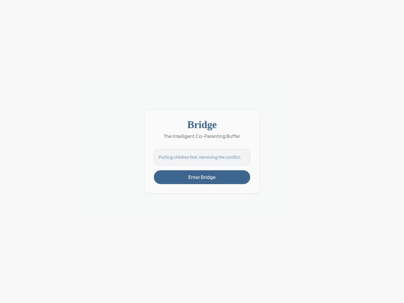 Bridge Co-Parenting Platform