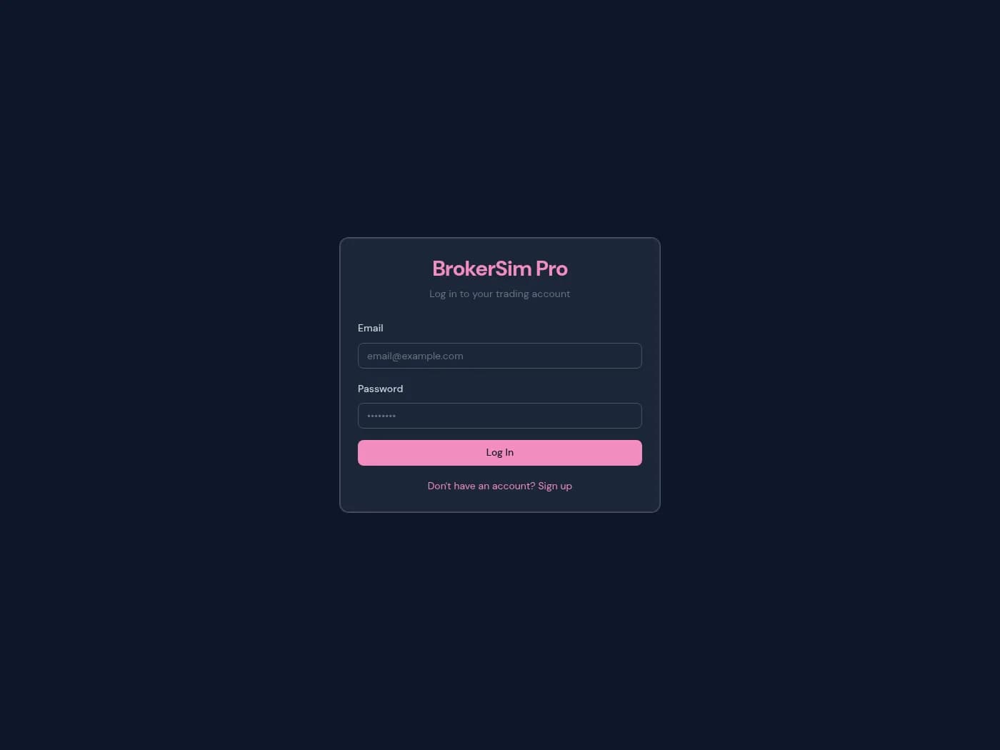 BrokerSim Pro