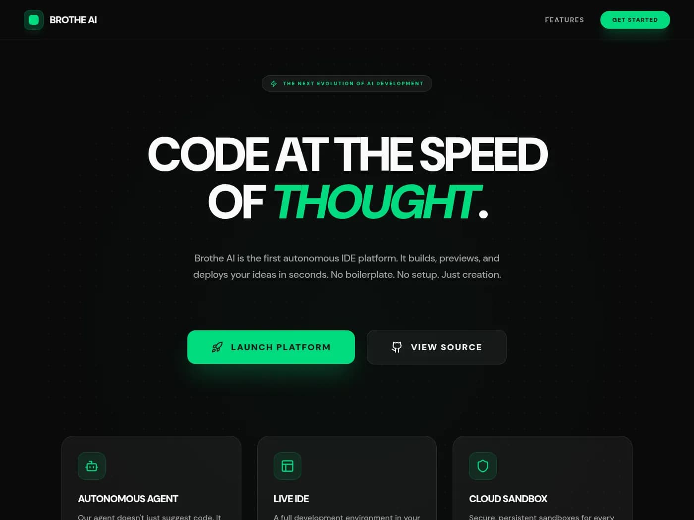 Brothe IDE AI Platform