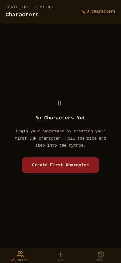 BRP Character Builder