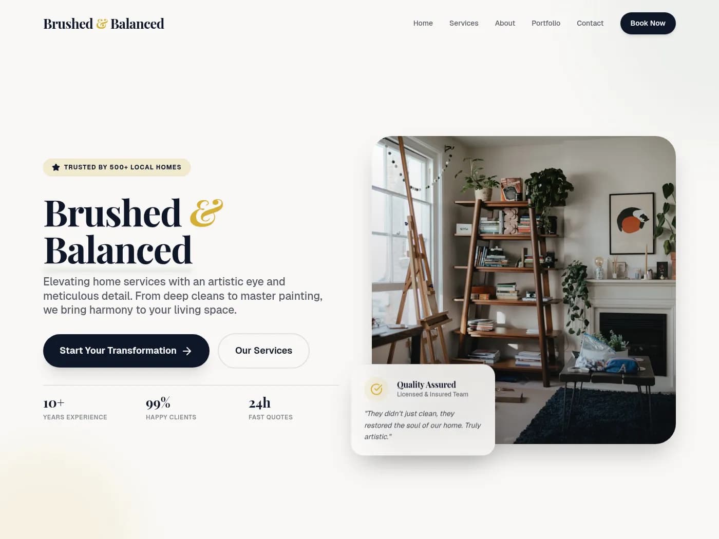 Brushed & Balanced Website