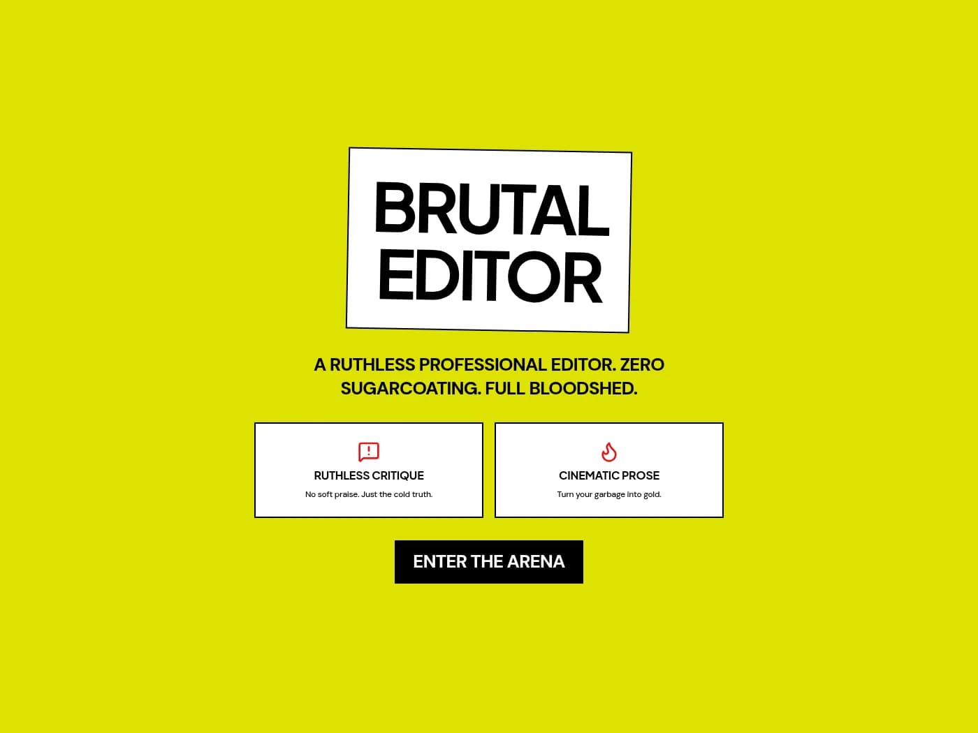 Brutal Editor App