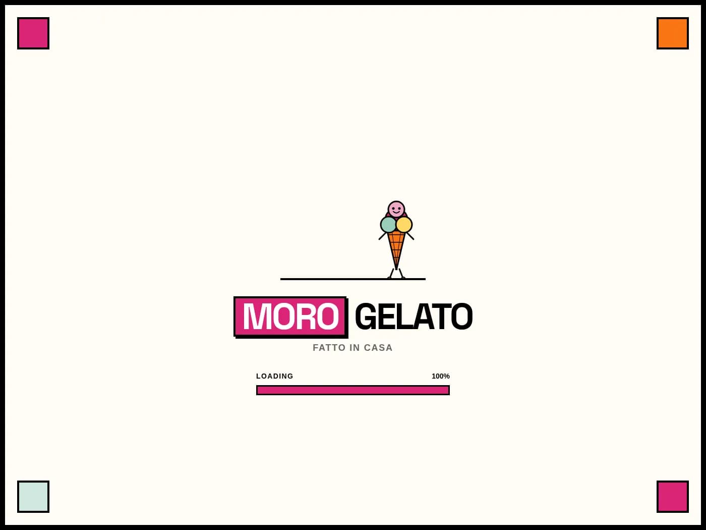 Brutalist Gelato Website