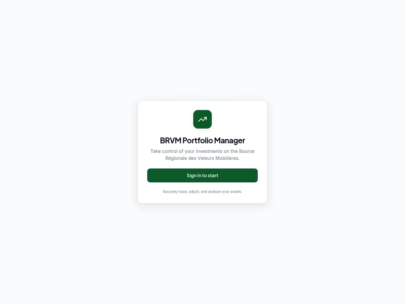 BRVM Portfolio Manager