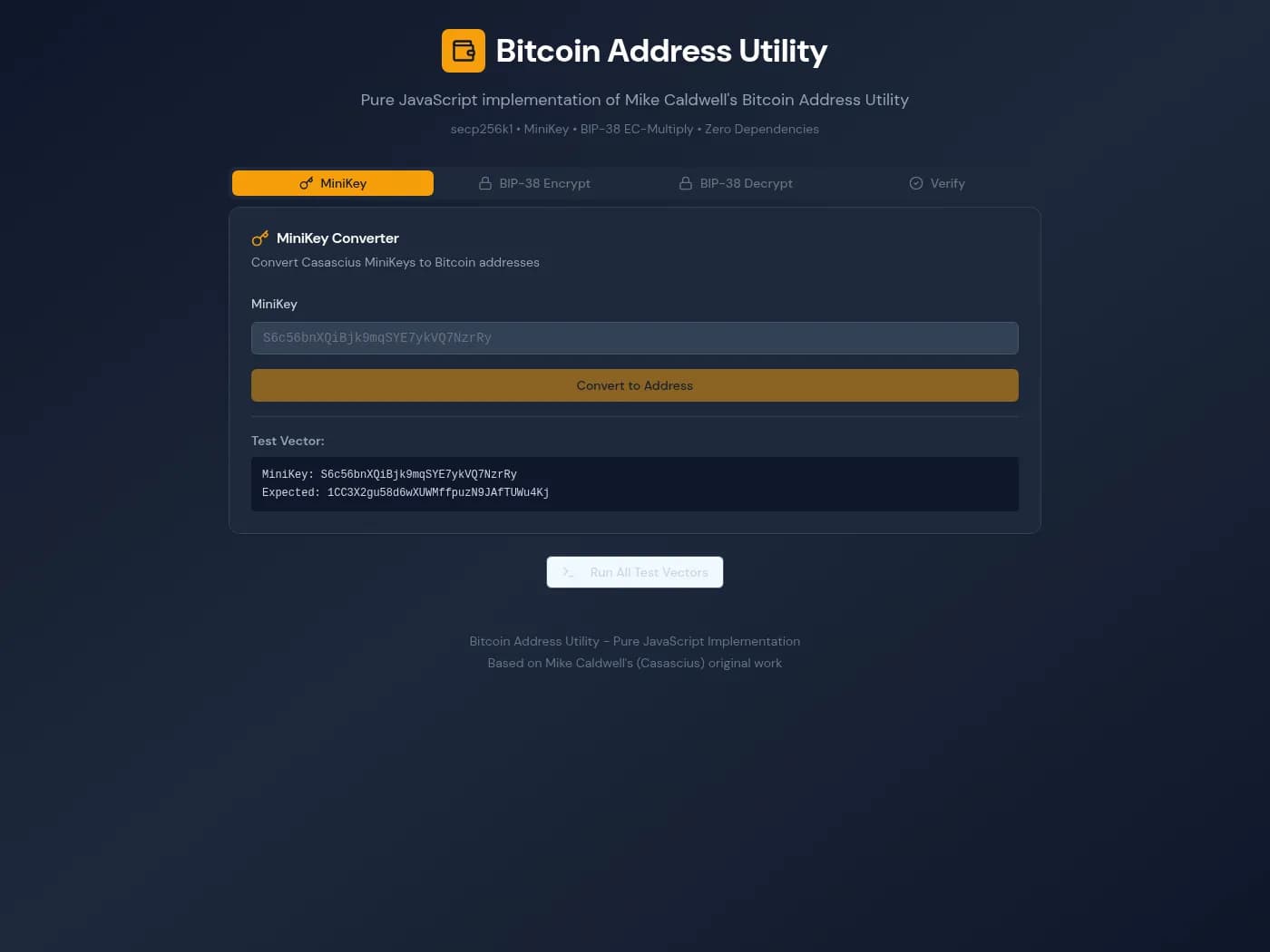Bitcoin Address Utility Py